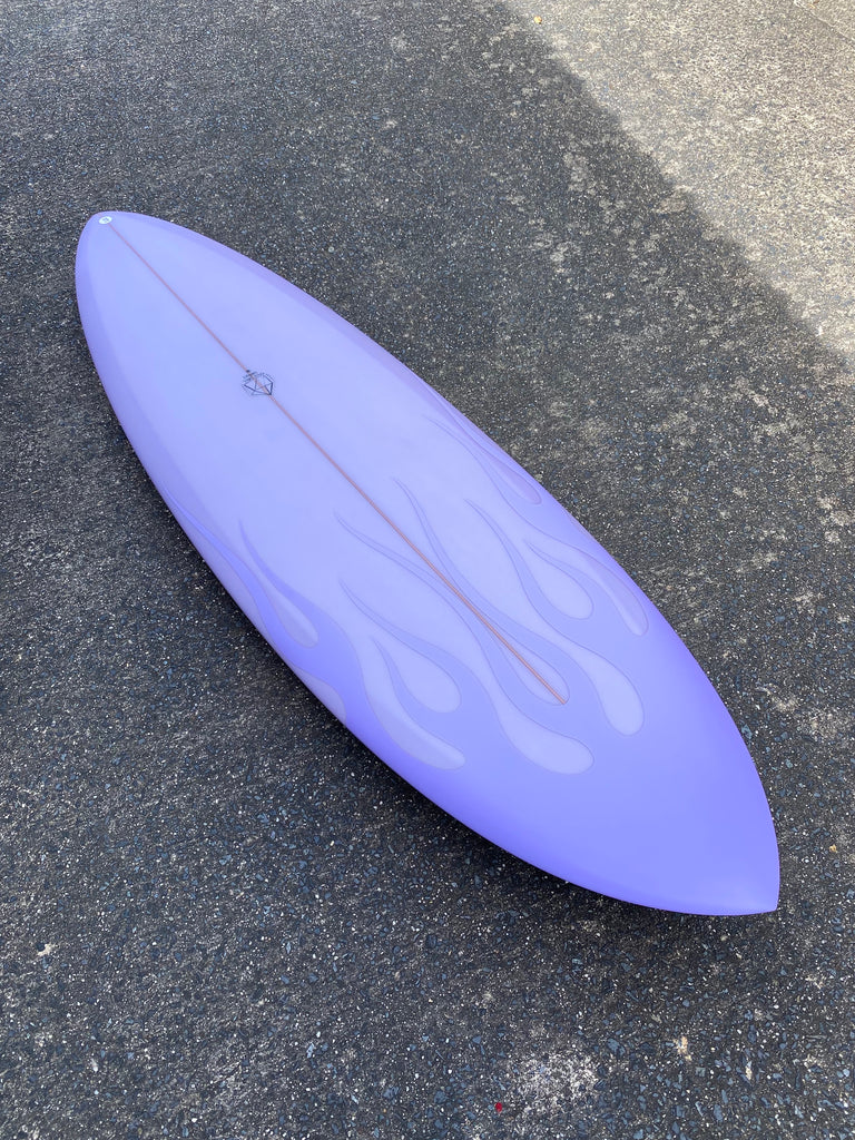 Hellcat - 6'1 Lavender Flame – Dead Kooks Surfboards